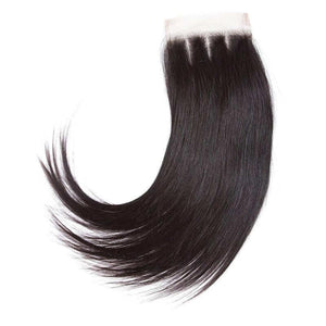 Straight Hair 4x4 Three Part Lace Closure Human Hair Extension ...
